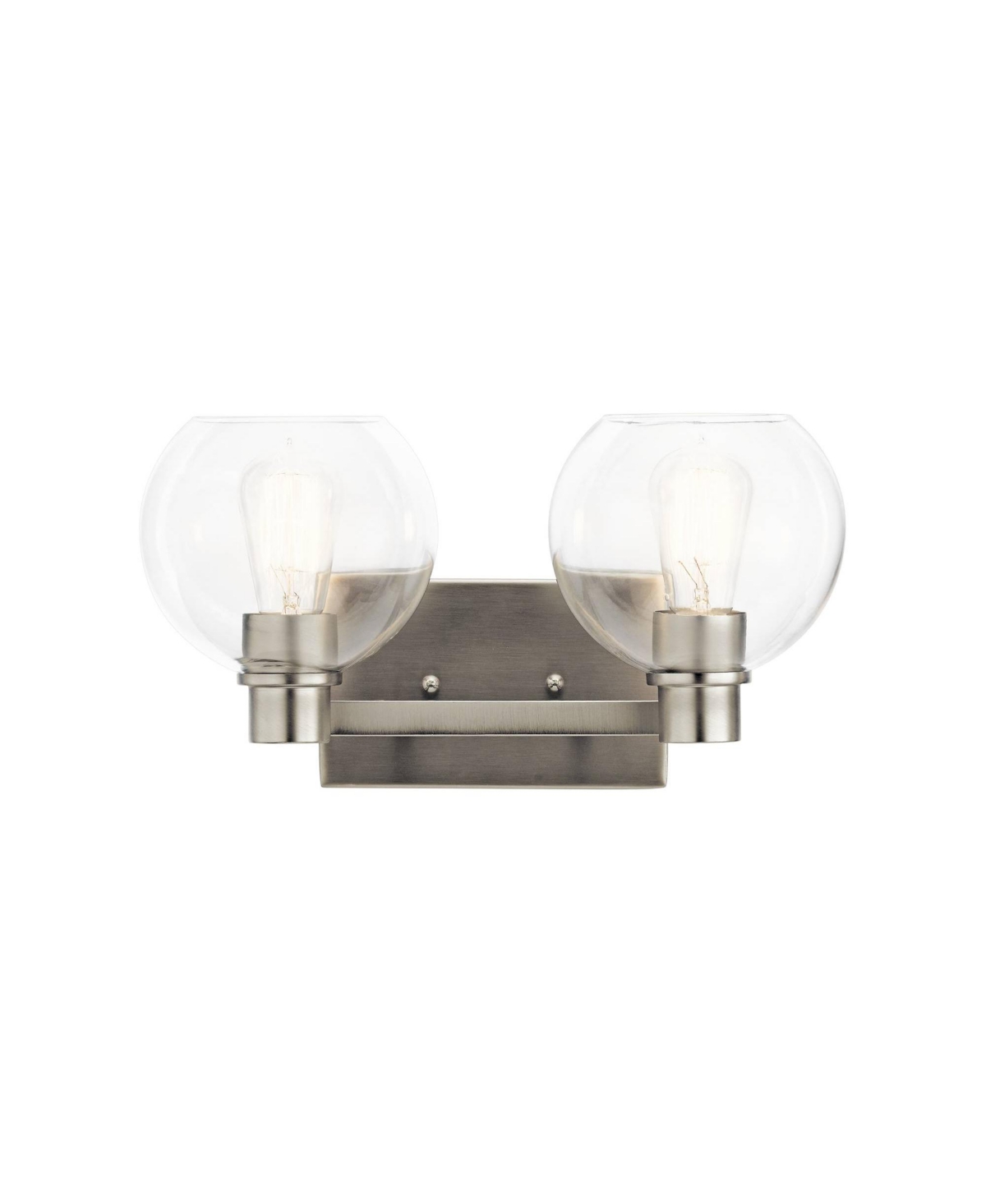 Click here for Kichler Harmony 8 1/4H Brushed Nickel 2-Light Wall... prices