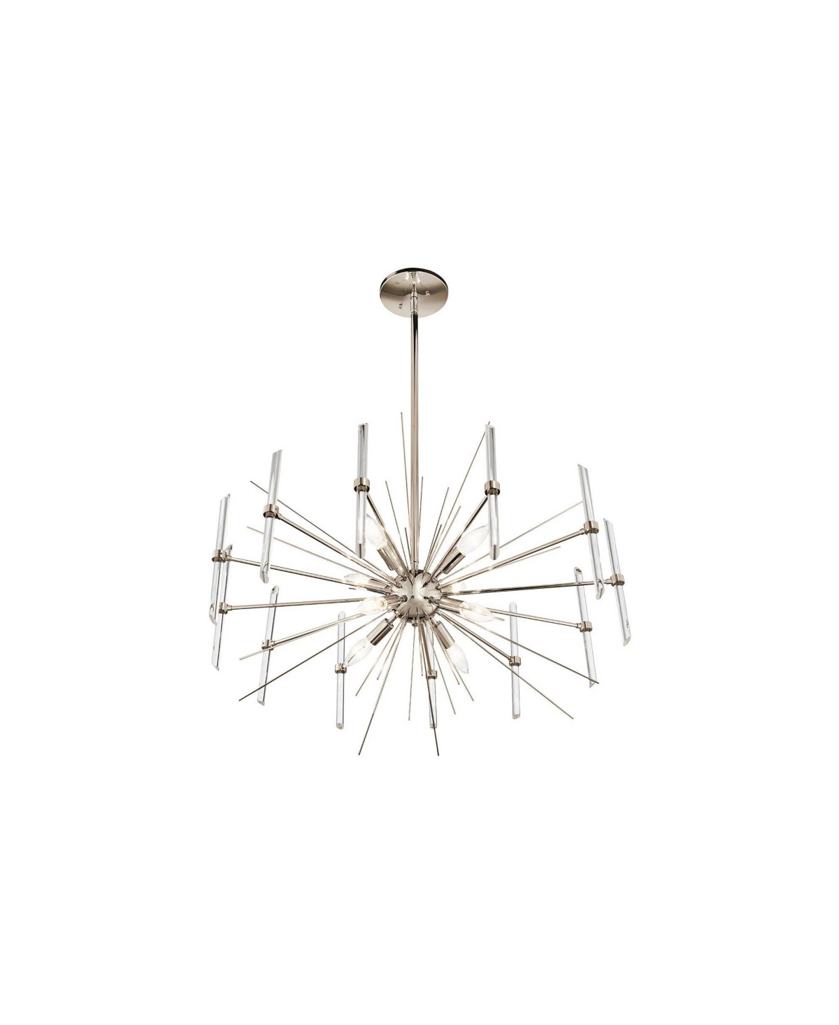 Click here for Kichler Eris 30 Wide Polished Nickel 8-Light Chand... prices