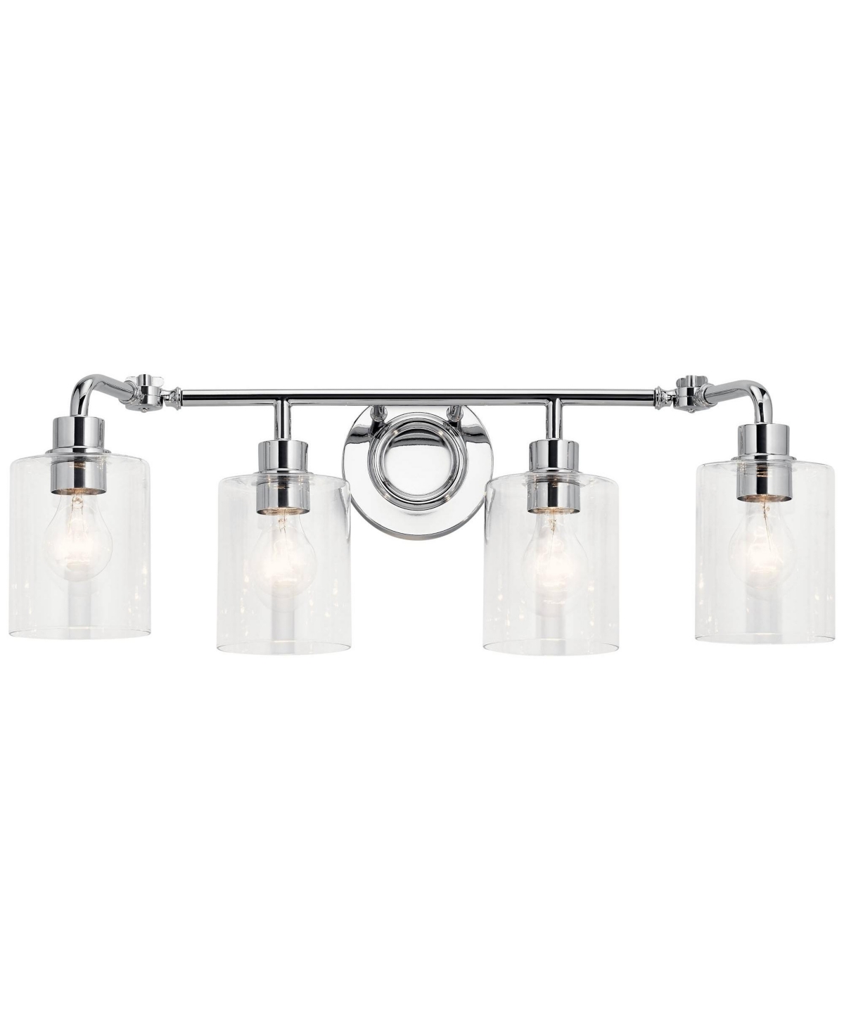 Click here for Kichler Gunnison 33 3/4 Wide Chrome 4-Light Bath L... prices
