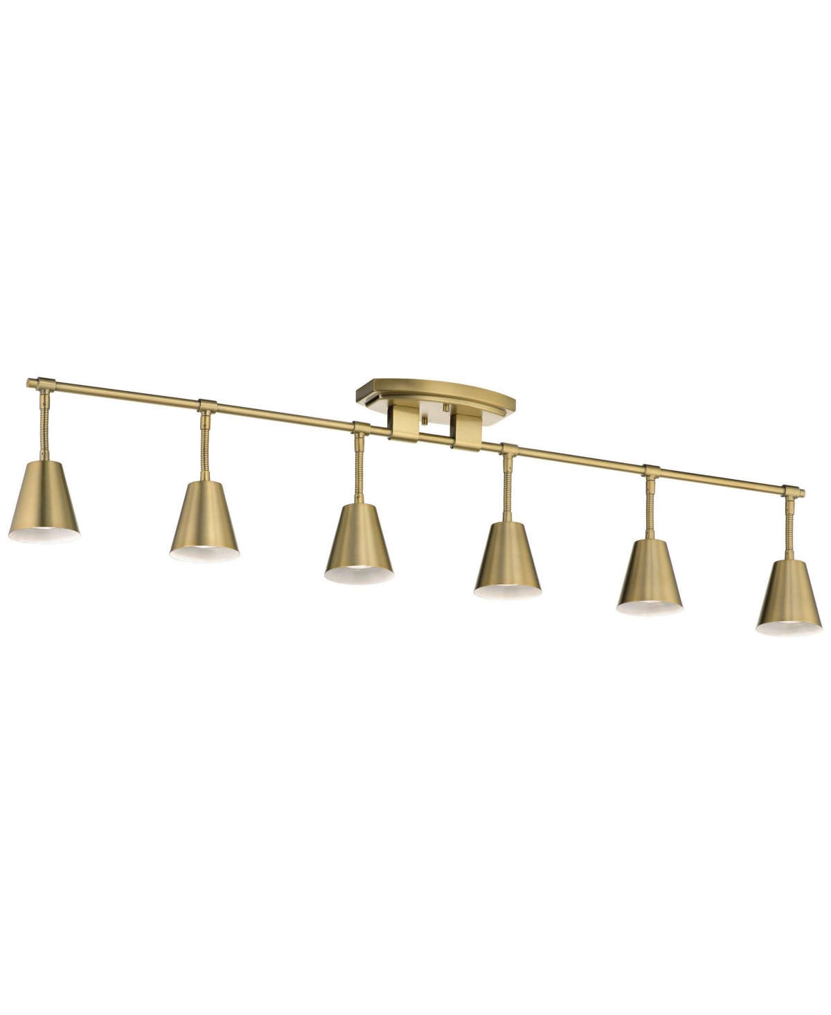 Click here for Kichler Sylvia 45 Wide 6-Light Brushed Brass Track... prices