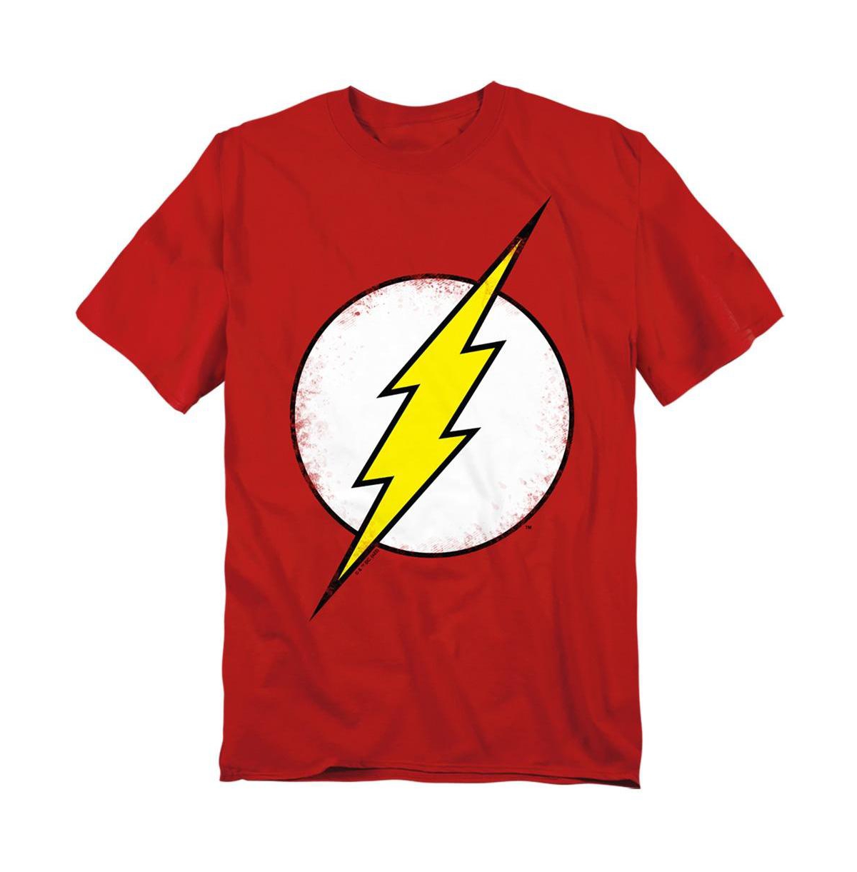 Click here for Flash Mens The Distressed T-Shirt - Red prices