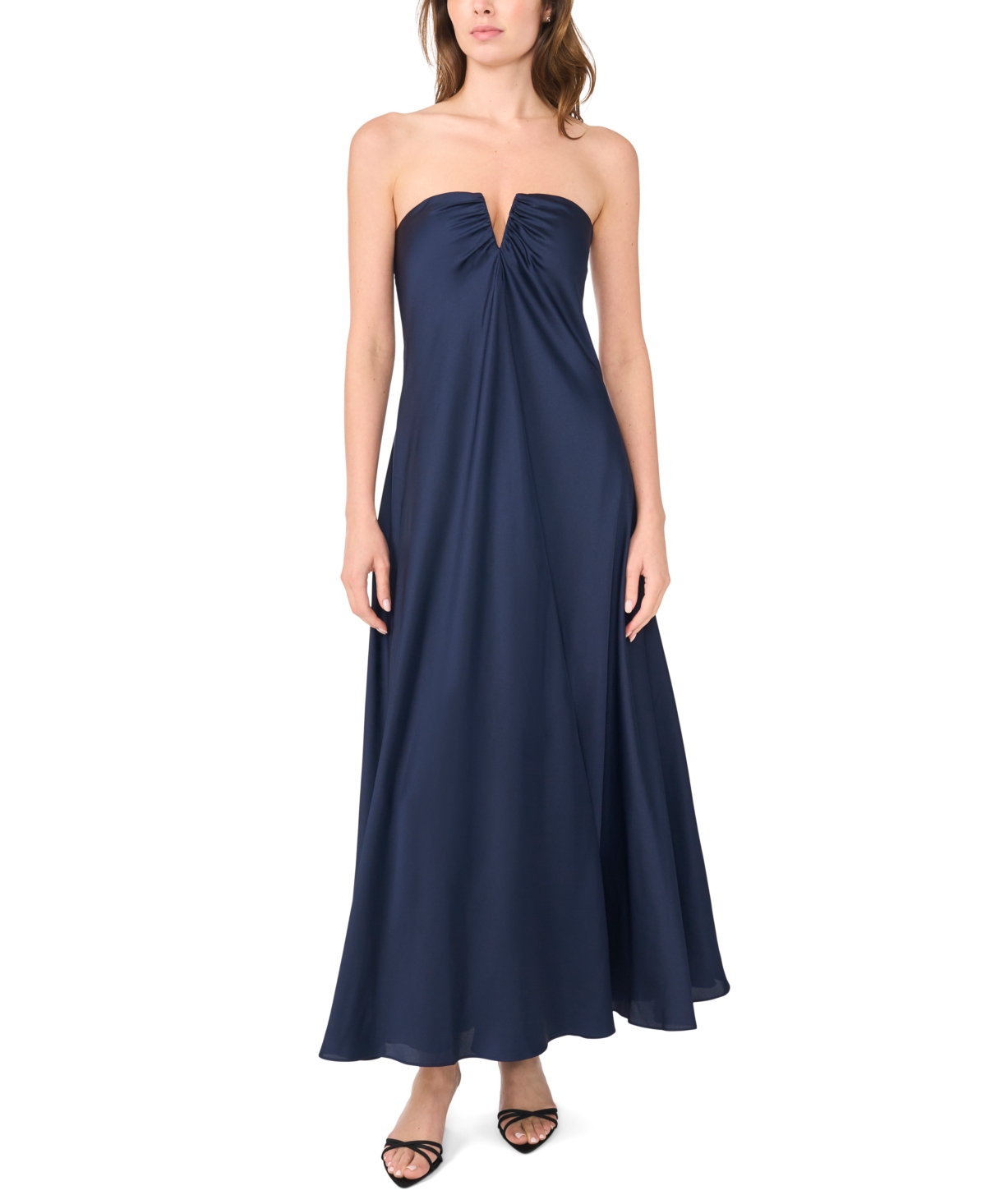 Click here for Parker Womens The Emerson Maxi Strapless Satin Dre... prices