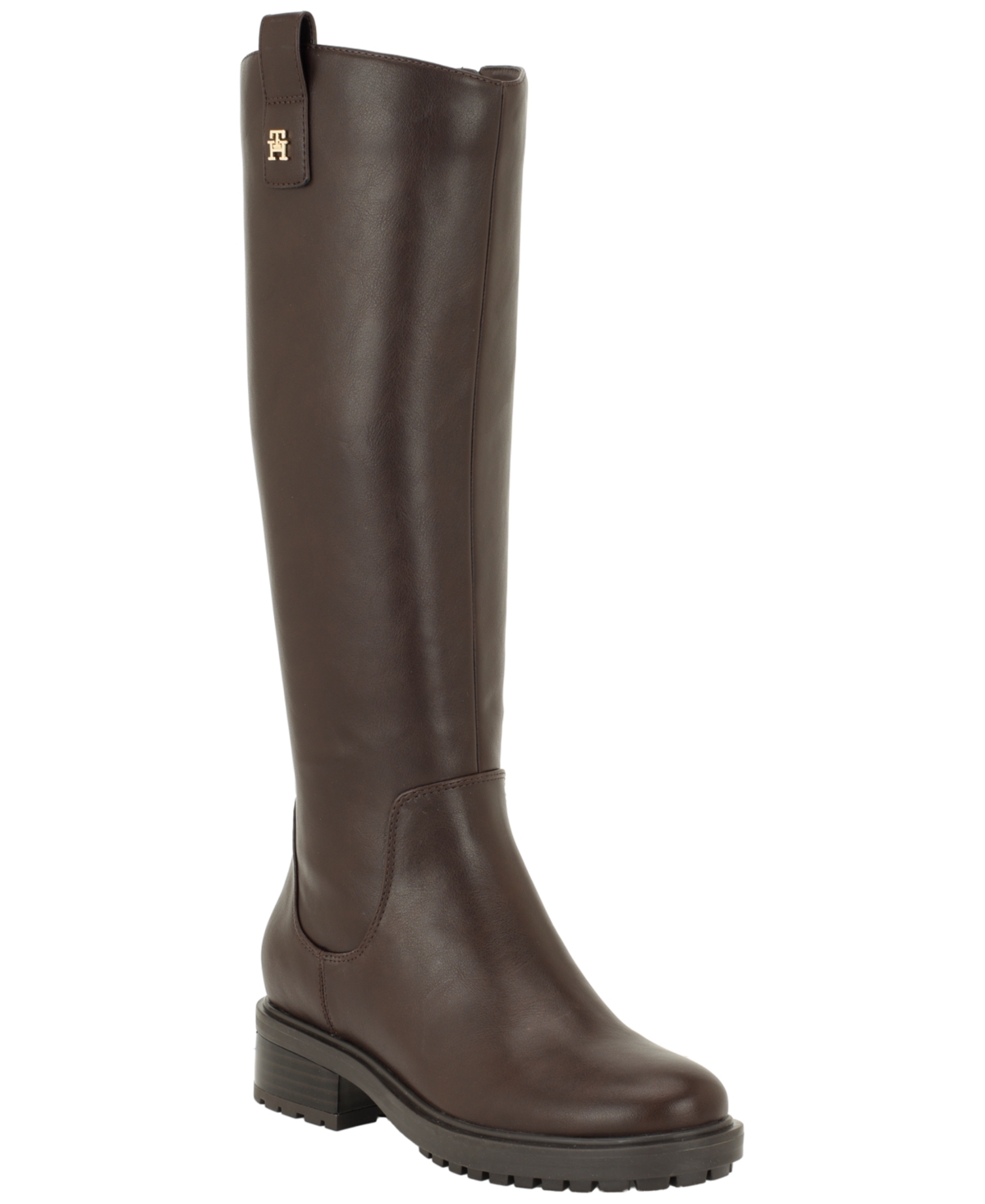 Click here for Tommy Hilfiger Womens Ashere Wide-Calf Lug Sole Ri... prices