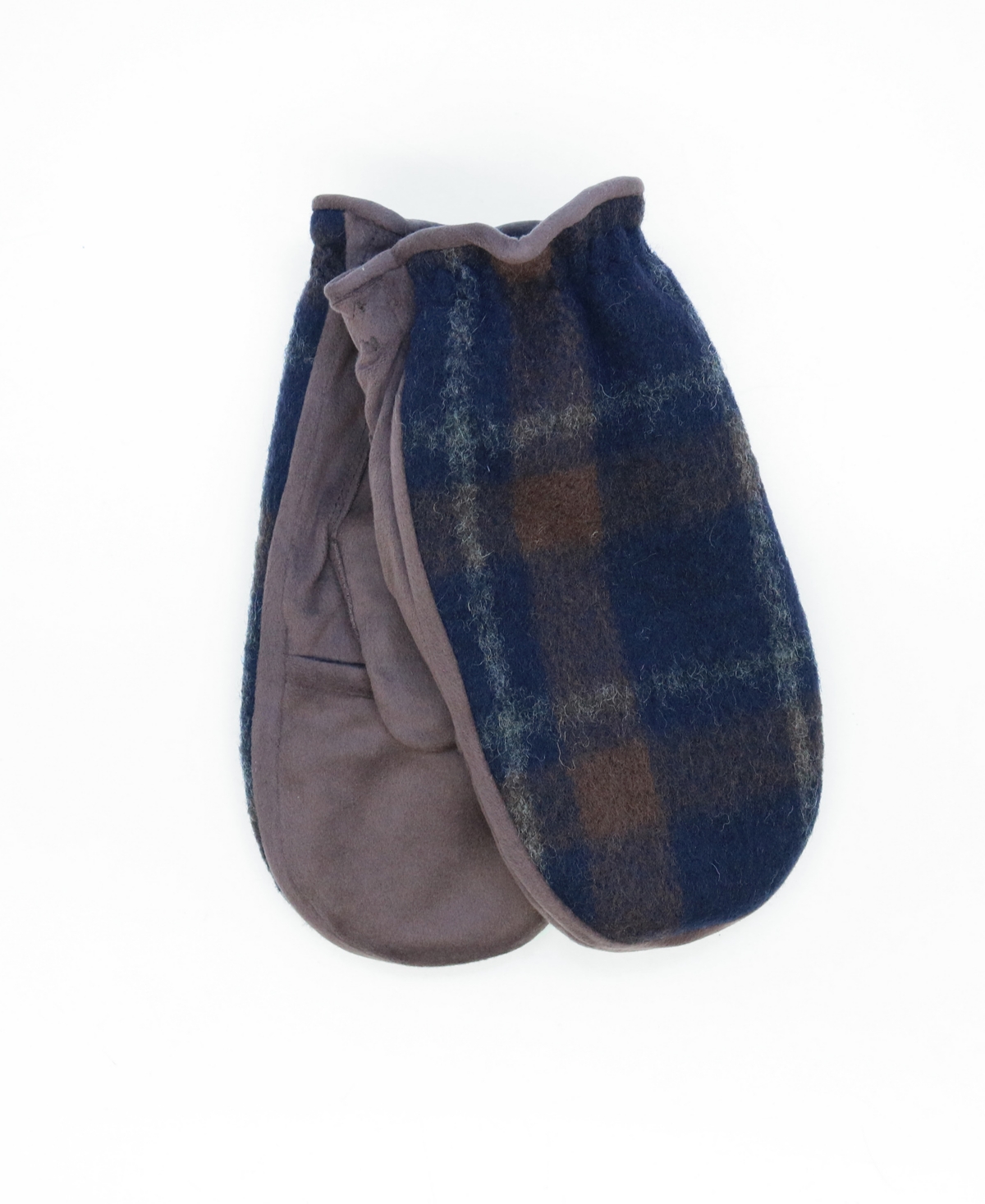 Click here for Portolano Tartan Mittens Gloves - Blue  Green  Gre... prices
