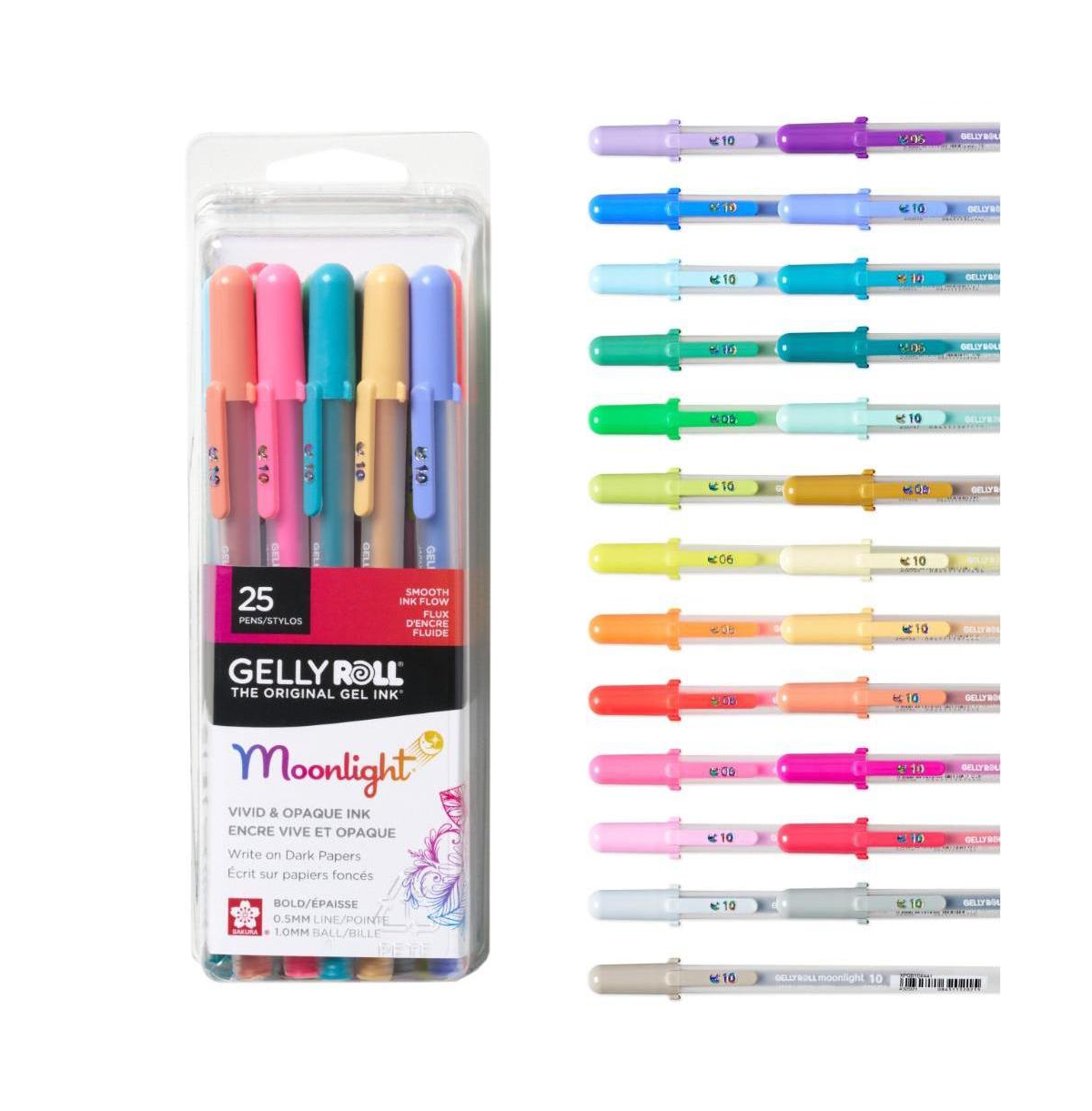 Click here for Sakura Gelly Roll Moonlight 25 Pk Bold - Size 10 G... prices