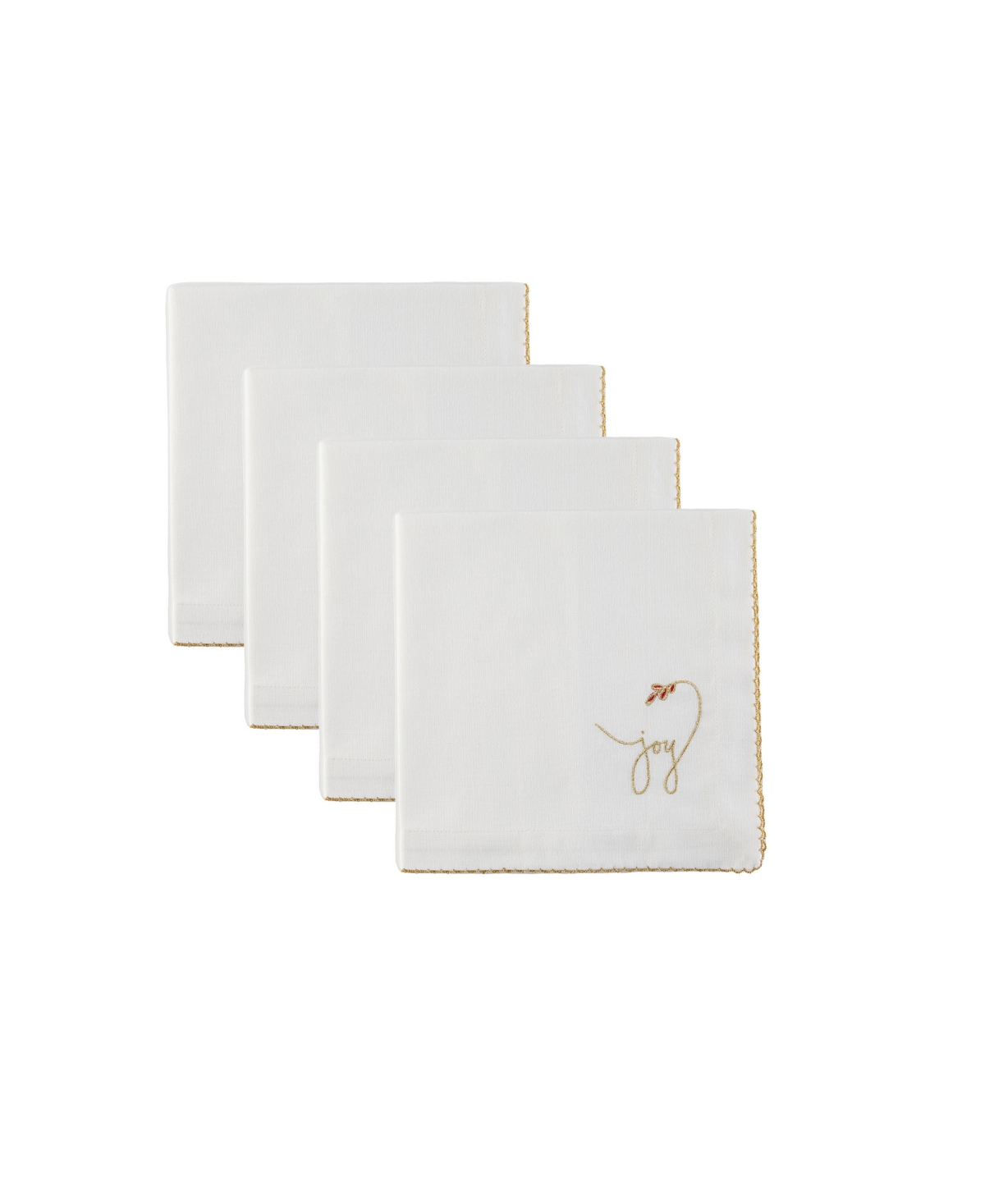 Click here for Tableau Sentiment Joy Napkins  Set of 4 - White prices
