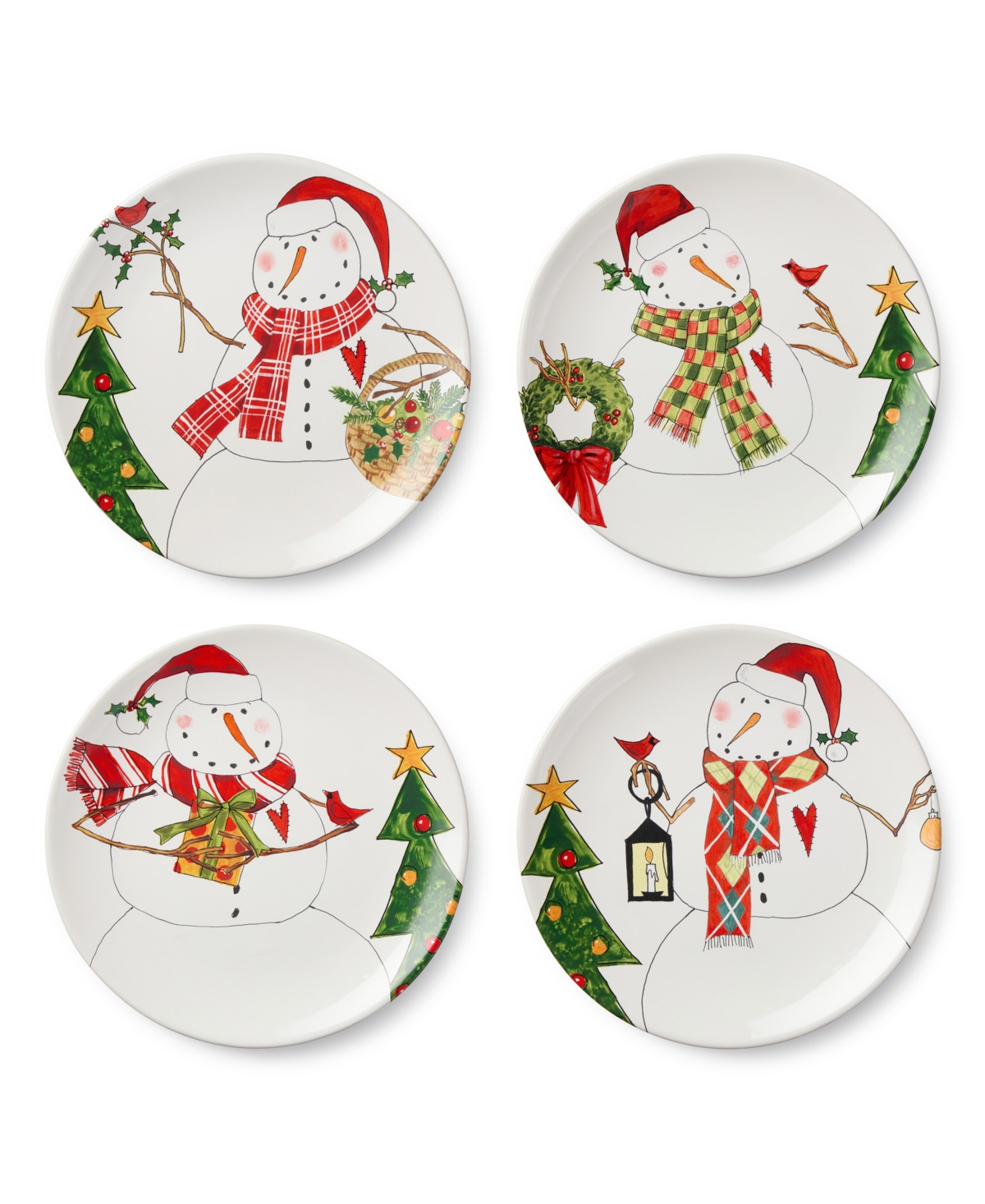Click here for Certified International Snowman Delight Dinner Pla... prices