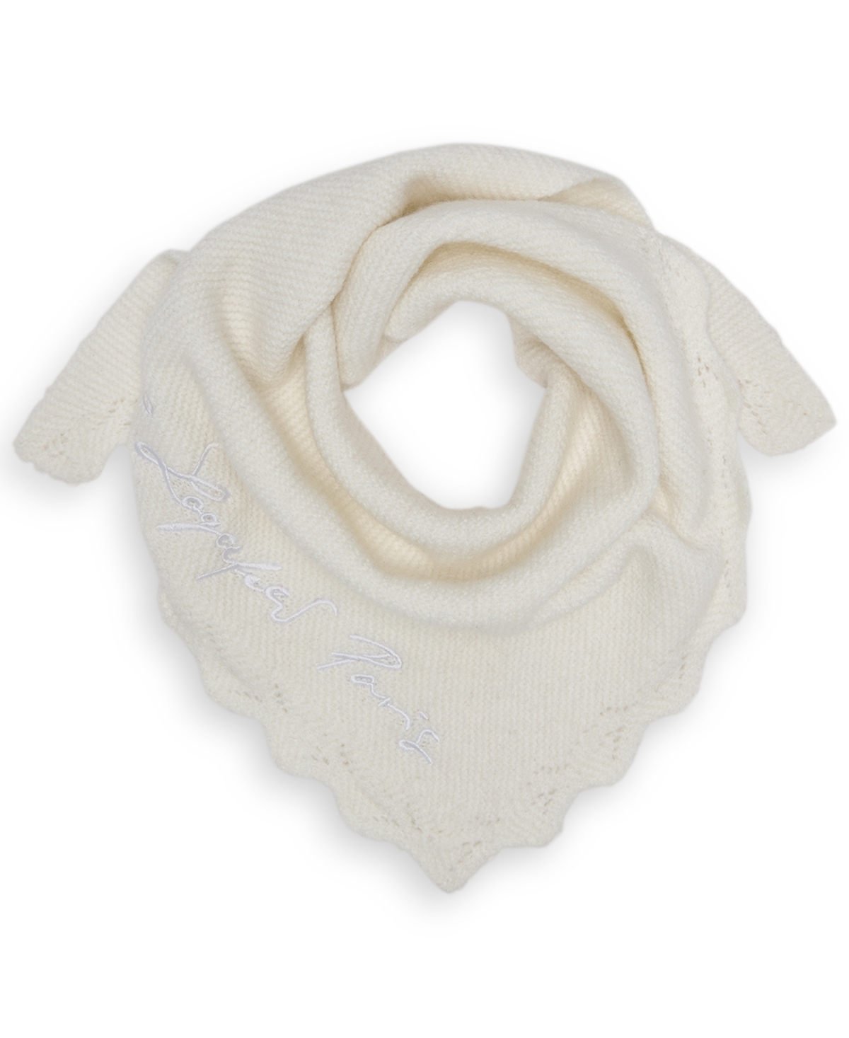 Click here for Karl Lagerfeld Paris Scallop Edge Embroidered Logo... prices