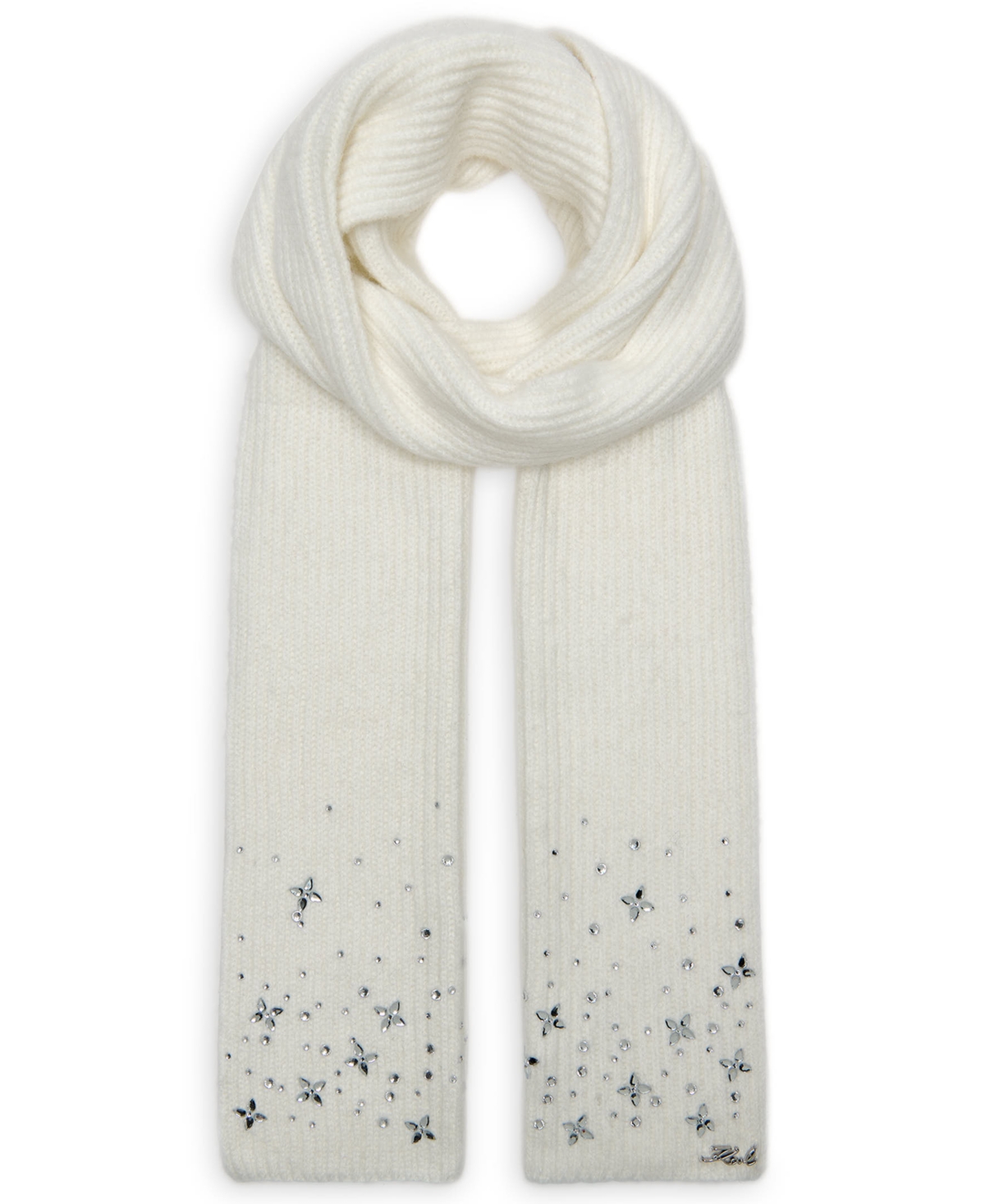 Click here for Karl Lagerfeld Paris Studded Shaker Stitch Scarf -... prices