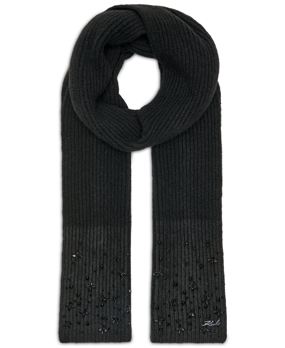 Click here for Karl Lagerfeld Paris Studded Shaker Stitch Scarf -... prices