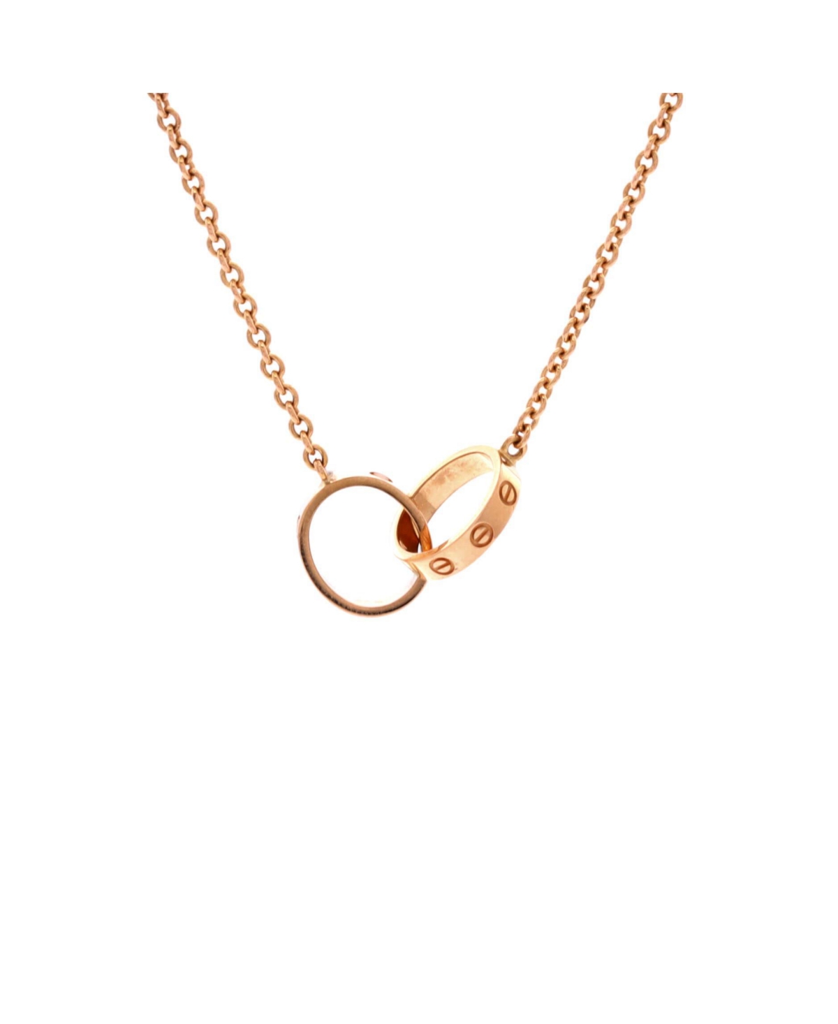Click here for Pre-Owned Cartier Love Interlocking Necklace - 18k... prices