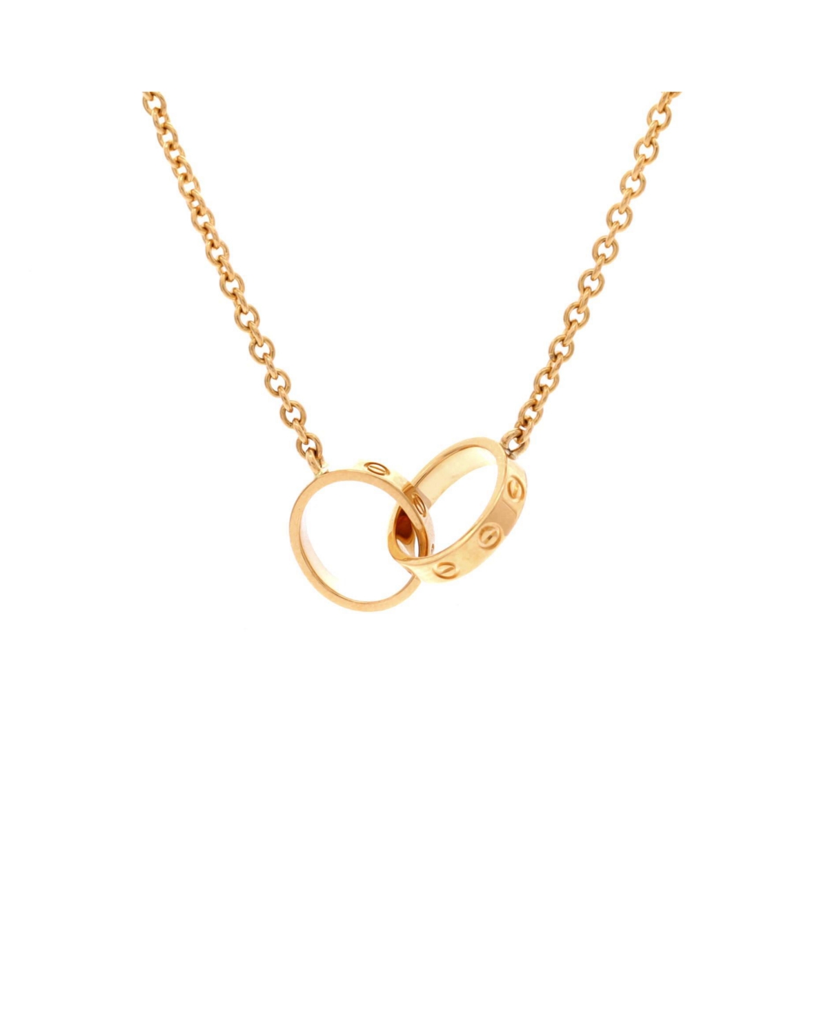 Click here for Pre-Owned Cartier Love Interlocking Necklace - 18k... prices