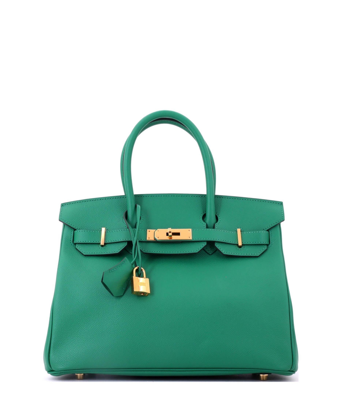 Click here for Pre-Owned Hermes Birkin 30 Handbag Green Epsom wit... prices