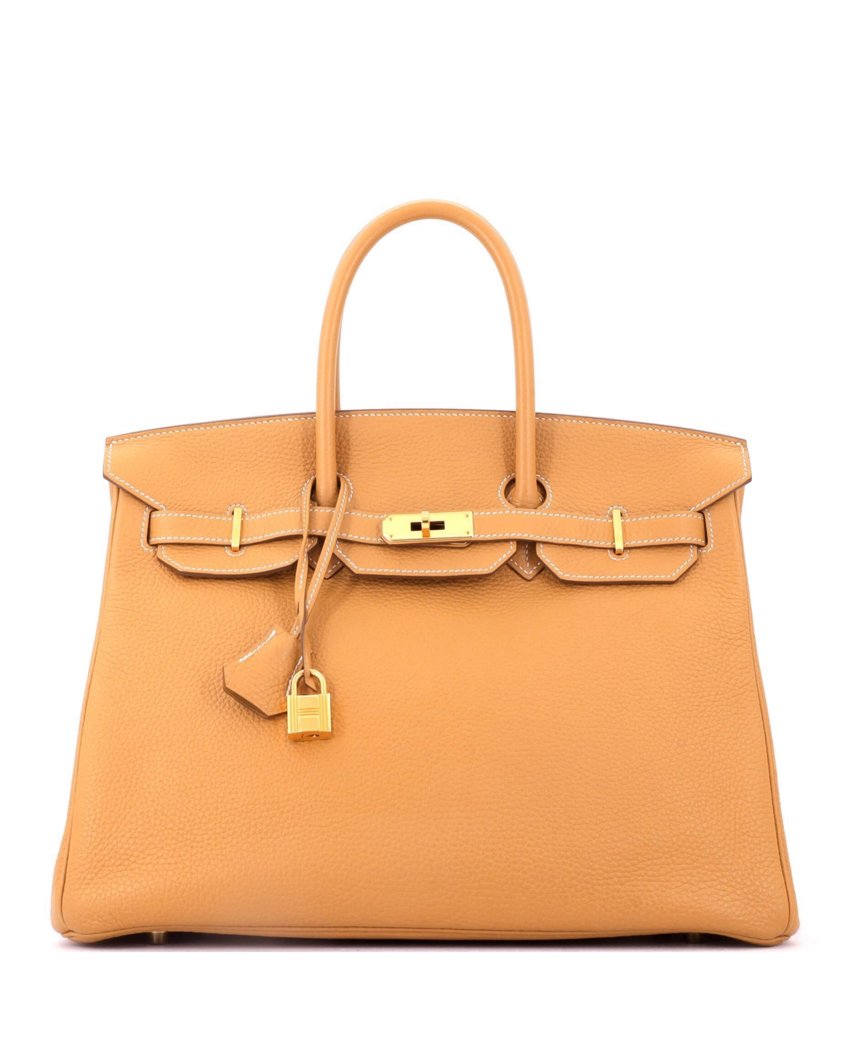 Click here for Pre-Owned Hermes Birkin 35 Handbag Brown Togo with... prices