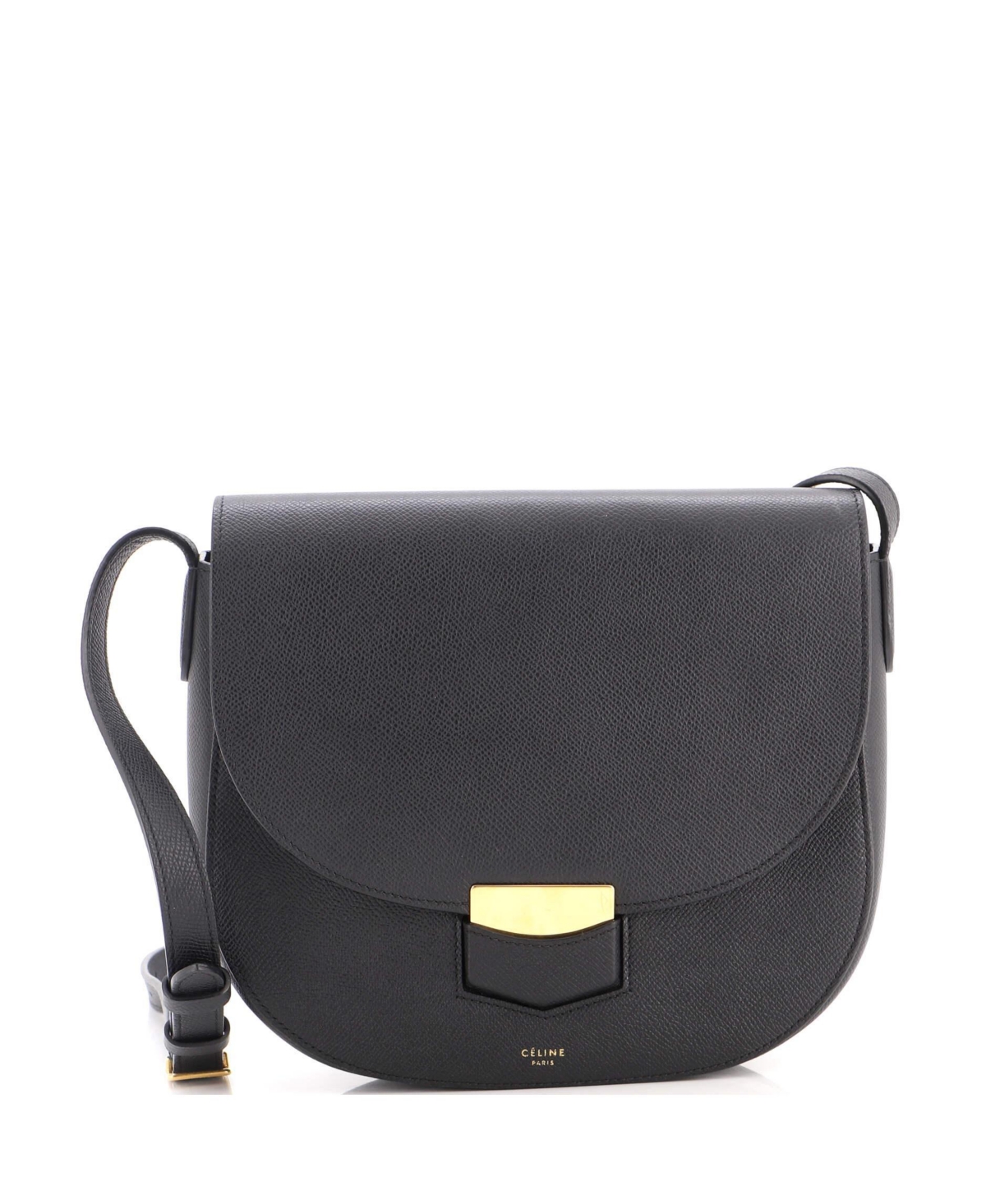 Click here for Pre-Owned Celine Medium Trotteur Crossbody Bag Gra... prices