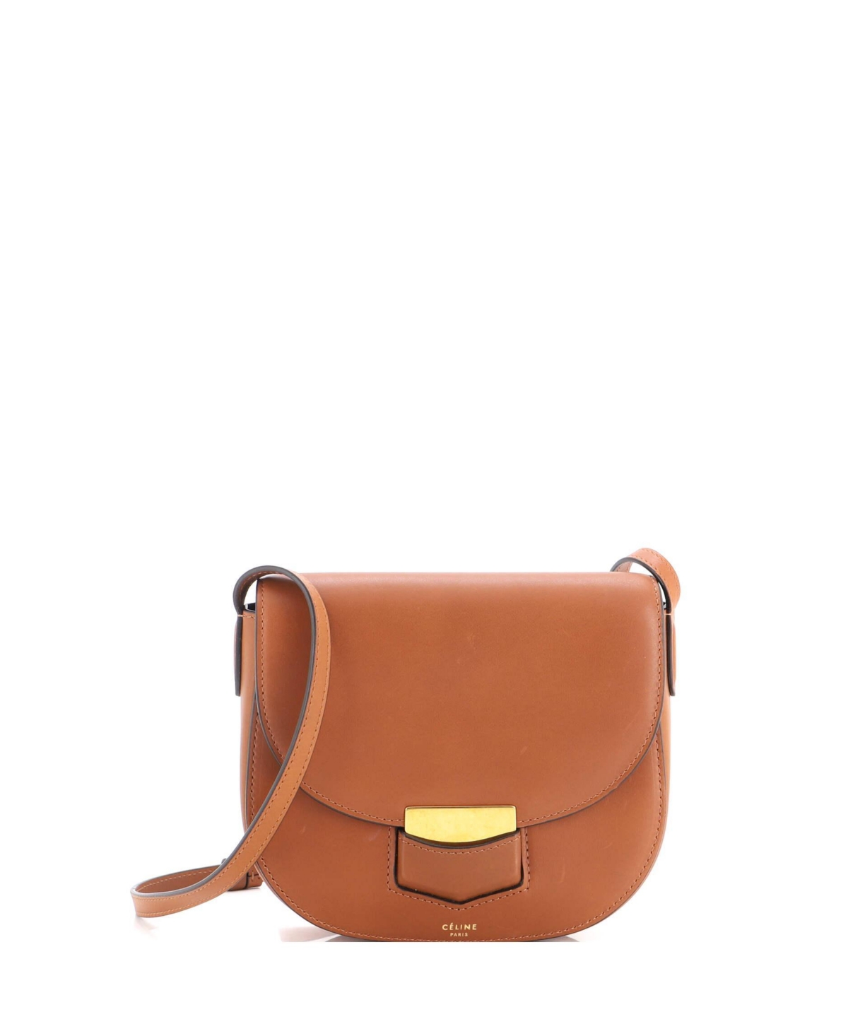 Click here for Pre-Owned Celine Small Trotteur Crossbody Bag Calf... prices