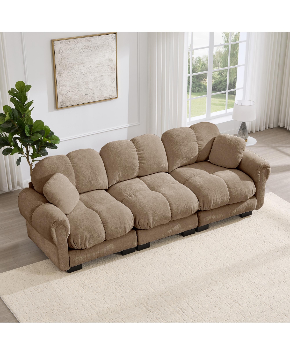 Click here for Boyel Living Chenille Cloud 3-Seater Sofa Exquisit... prices