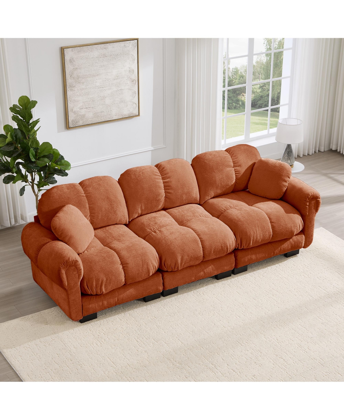 Click here for Boyel Living Chenille Cloud 3-Seater Sofa Exquisit... prices