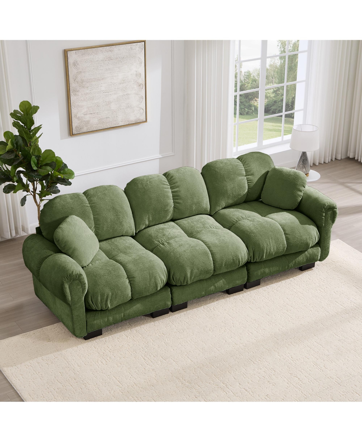 Click here for Boyel Living Chenille Cloud 3-Seater Sofa Exquisit... prices