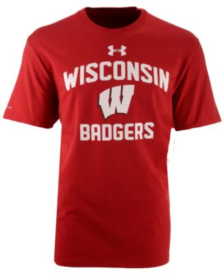 Under Armour Men's Wisconsin Badgers Charged Cotton T-Shirt - Macy's