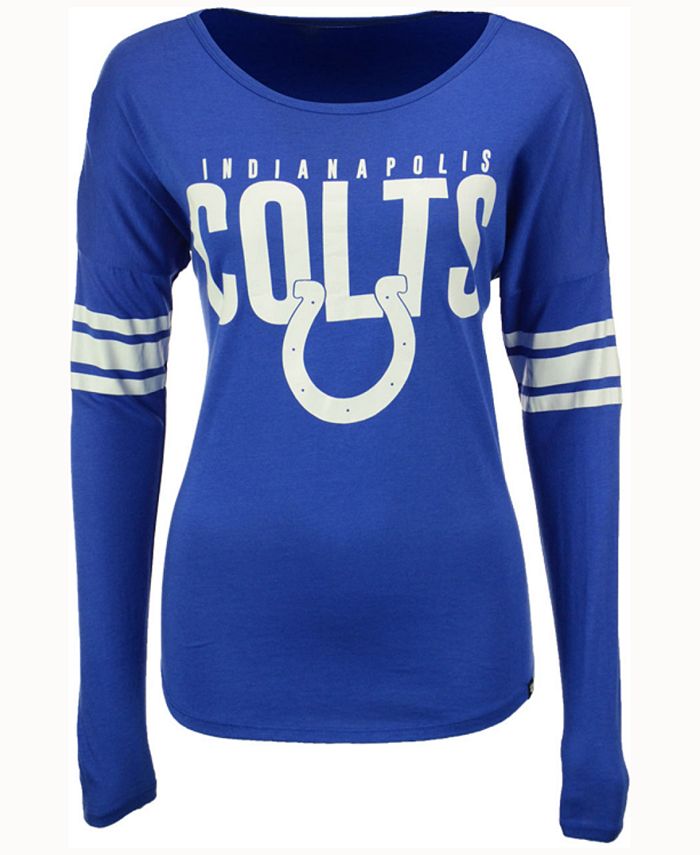 '47 Brand Women's Indianapolis Colts Courtside Long-Sleeve T-Shirt - Macy's