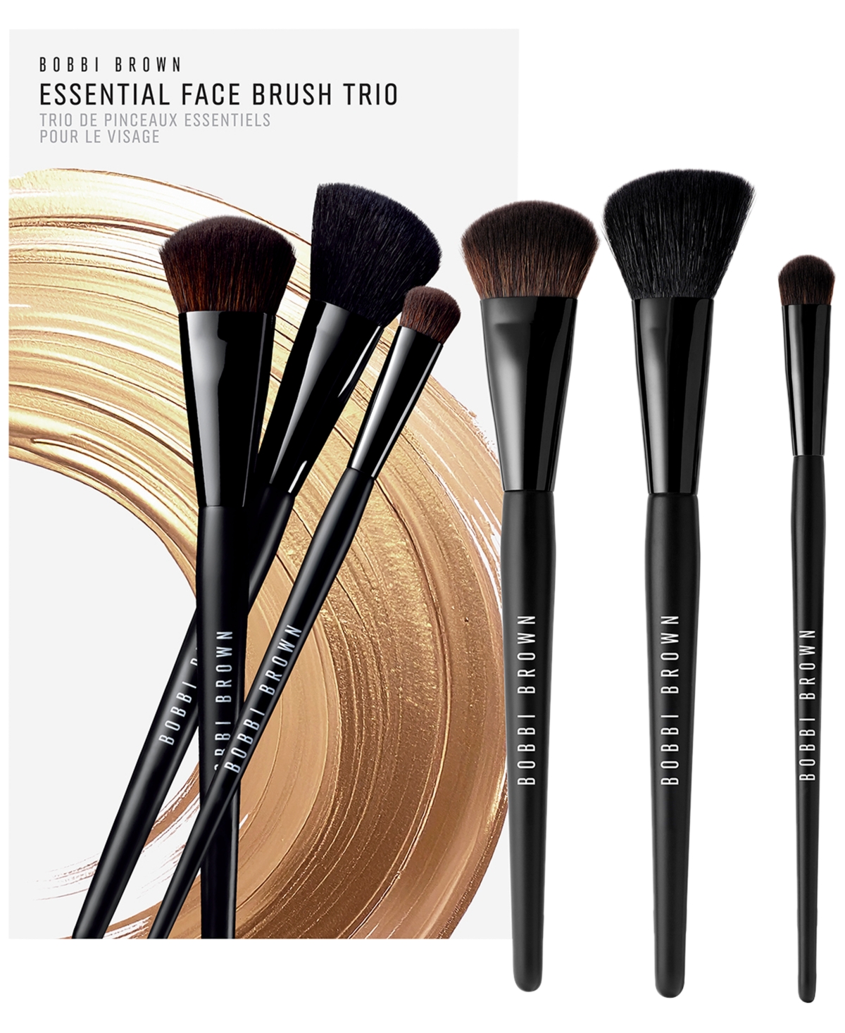 Click here for Bobbi Brown 3-Piece Essential Makeup Face Brush Tr... prices