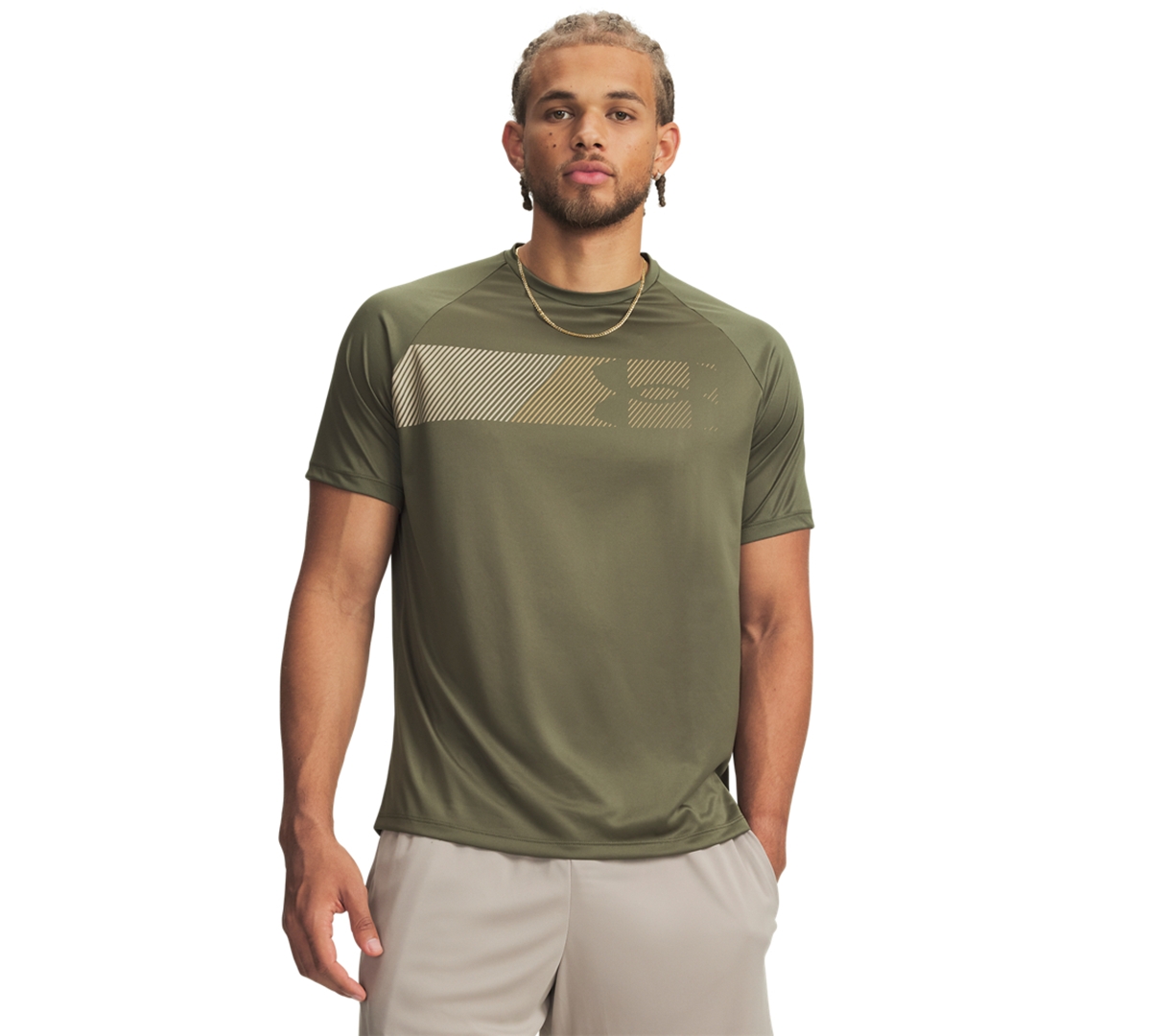 Click here for Under Armour Mens Tech Graphic T-Shirt - Marine OD... prices
