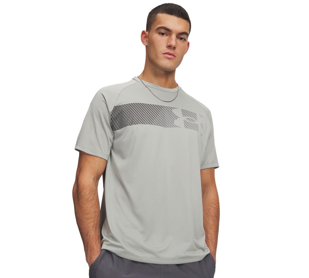Click here for Under Armour Mens Tech Graphic T-Shirt - Titanium... prices