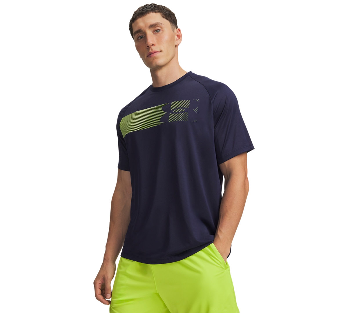 Click here for Under Armour Mens Tech Graphic T-Shirt - Midnight... prices