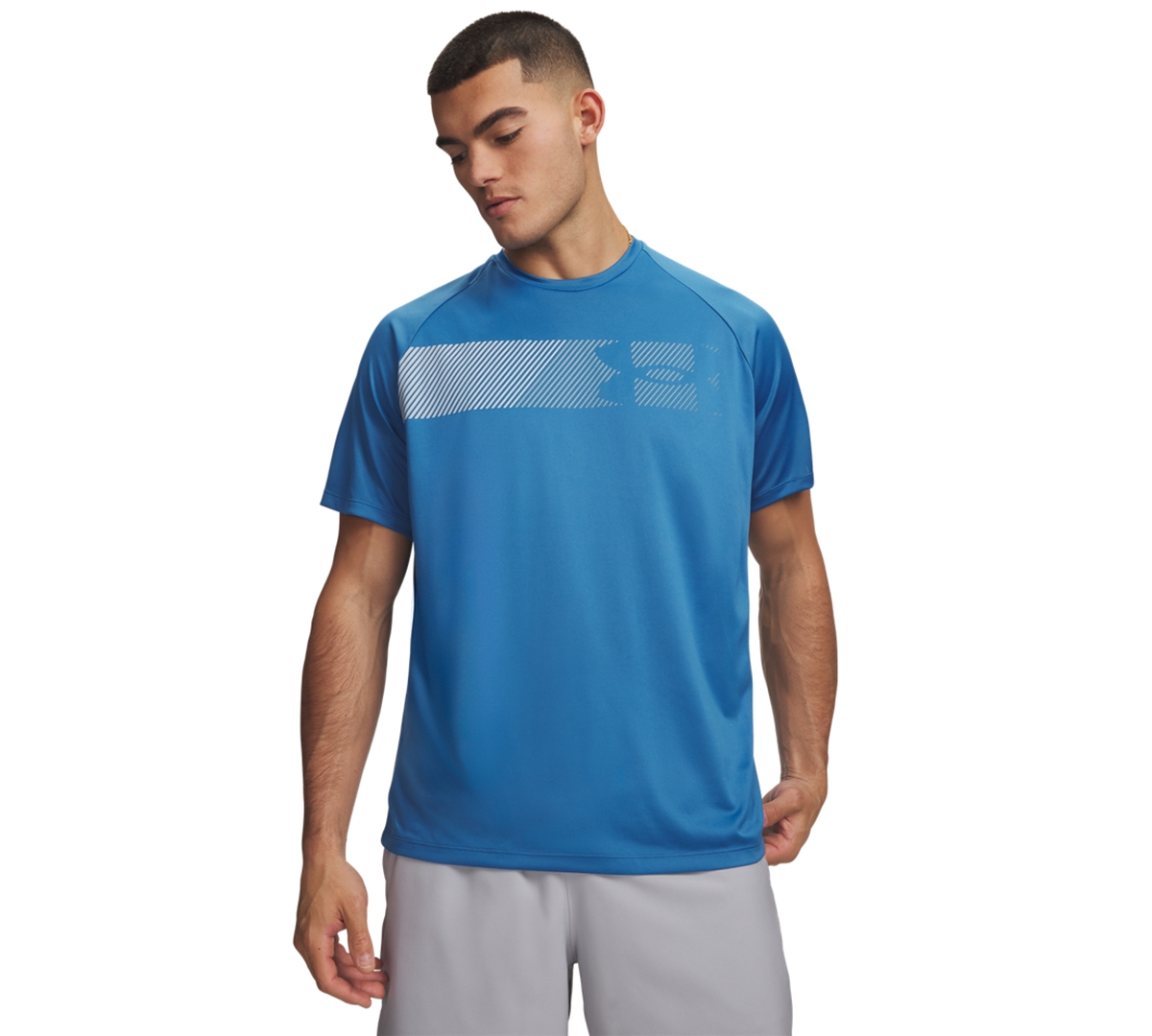 Click here for Under Armour Mens Tech Graphic T-Shirt - Aegean Bl... prices