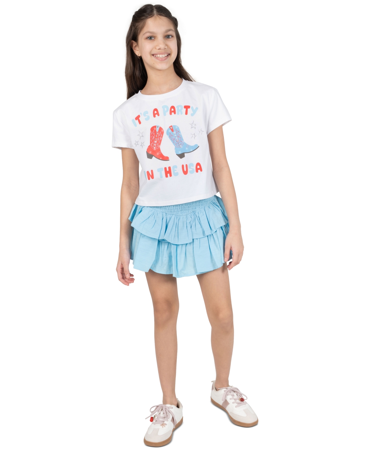 Click here for Tween Diva Girls 7-16 Graphic Crewneck T-Shirt  Sk... prices