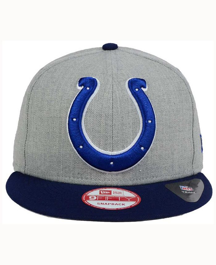 New Era Indianapolis Colts Heather Grand 9FIFTY Snapback Cap - Macy's