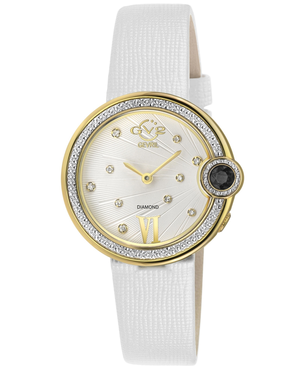 Click here for GV2 Womens Perugia Swiss Quartz White Italian Leat... prices