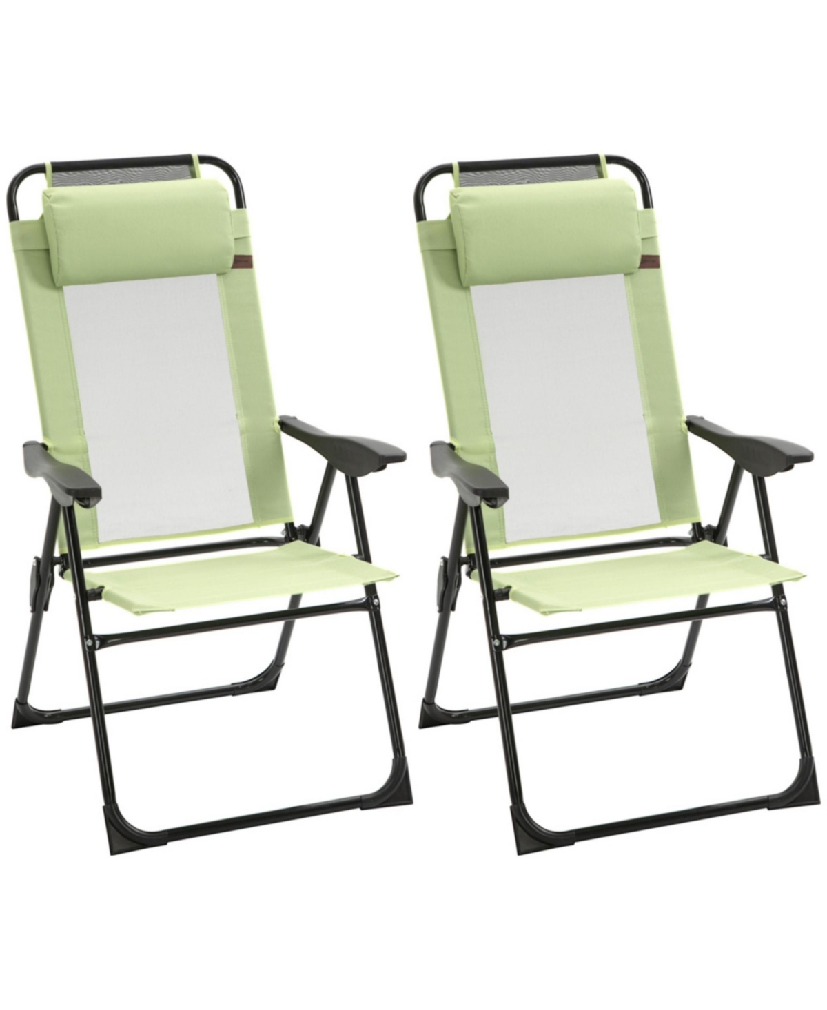 Click here for ECHTPeak Folding Patio Chairs Set of 2  Adjustable... prices