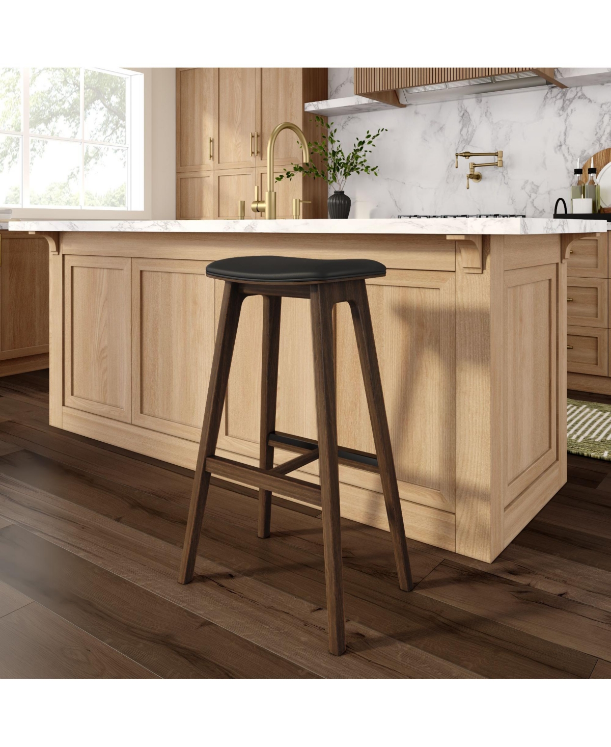 Click here for Plank+Beam Beryl Upholstered Bar Height Stool Pu L... prices