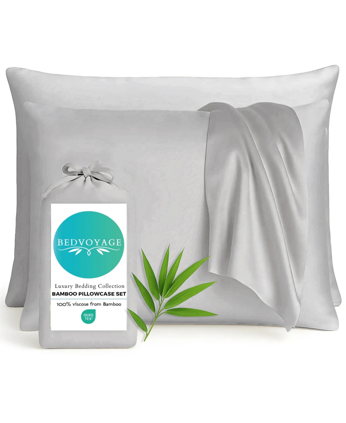 Click here for BedVoyage Luxury Rayon from Bamboo Pillowcase Pair... prices