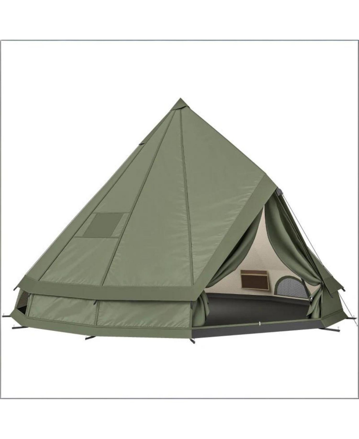 Click here for ECHTPeak Teepee Tent  Waterproof Camping Tent with... prices