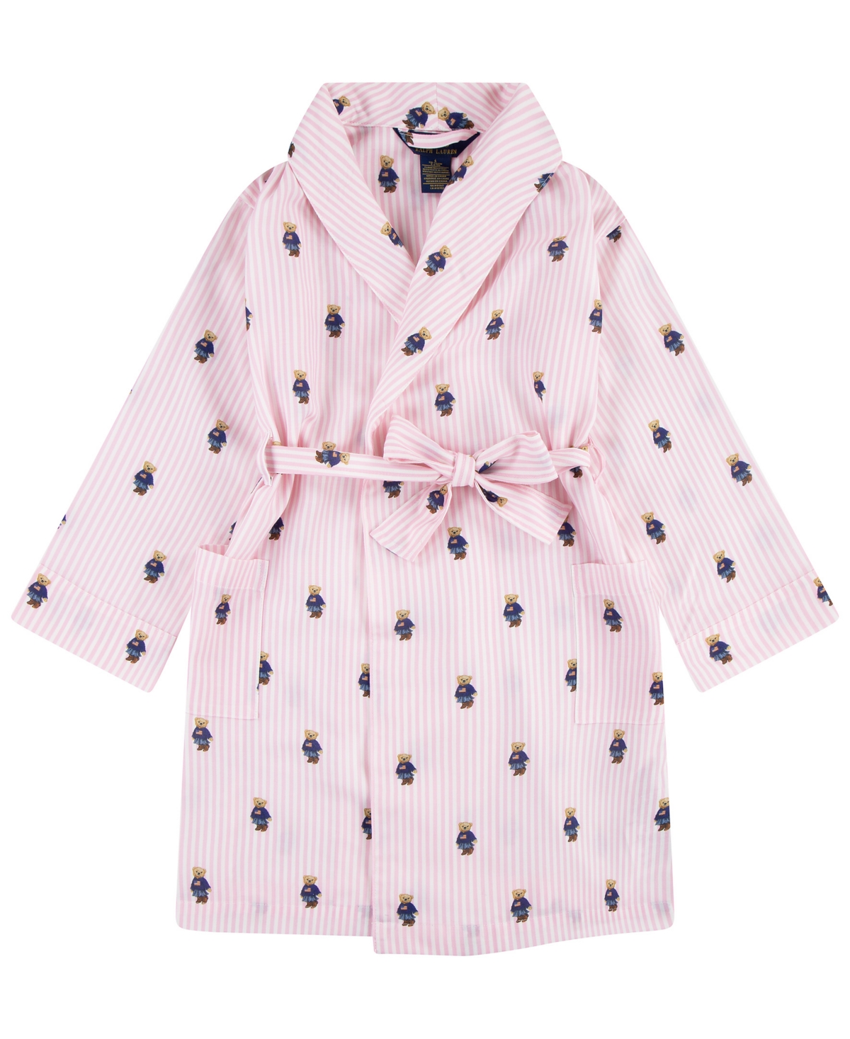 Click here for Polo Ralph Lauren Girls 4-6x Polo Bear Robe - Carm... prices
