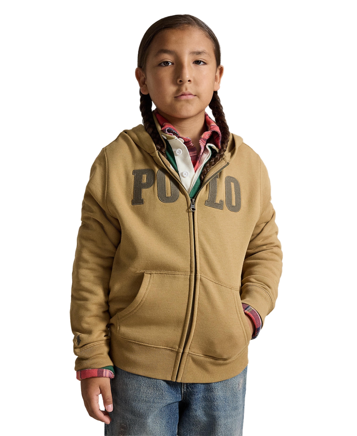 Click here for Polo Ralph Lauren Boys 8-20 Logo Fleece Full-Zip H... prices