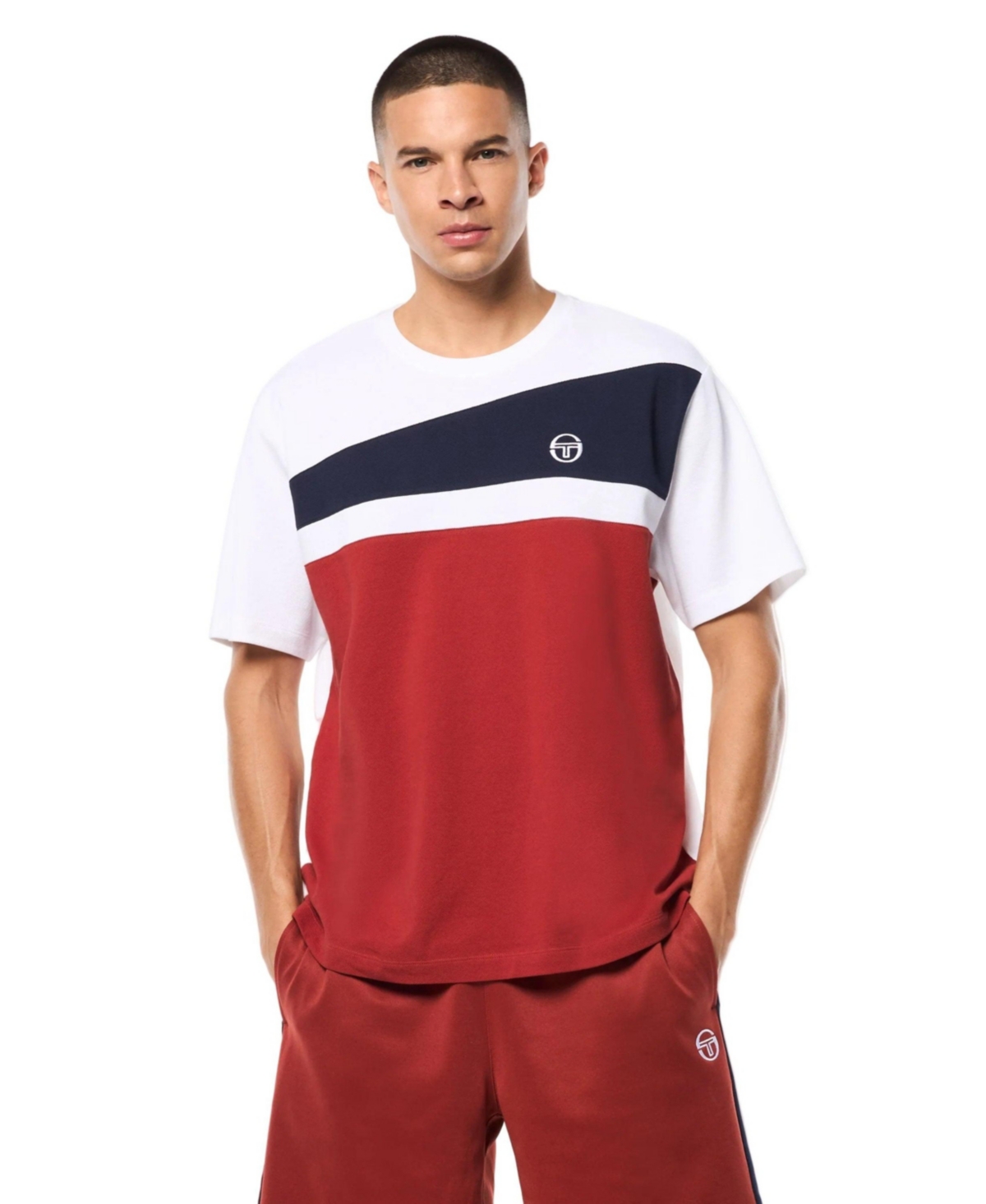 Click here for Sergio Tacchini Mens Affilato Fashion T-Shirt - Bo... prices