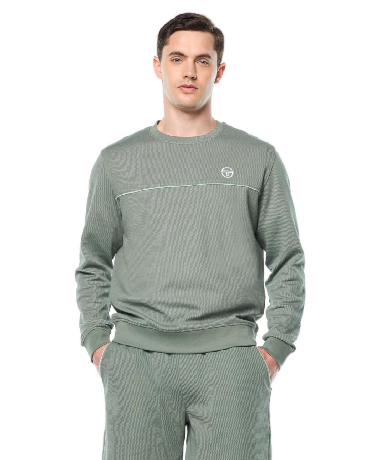 Click here for Sergio Tacchini Mens Agiato Sweatshirt - Laurel wr... prices