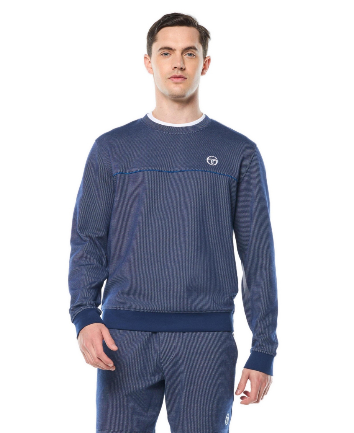 Click here for Sergio Tacchini Mens Agiato Sweatshirt - Beacon bl... prices