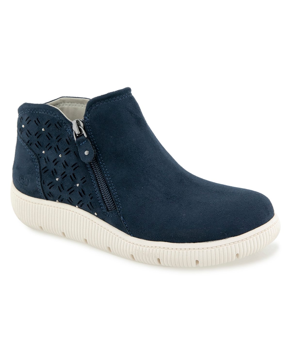 Click here for Jbu Womens Bailey Zipper Casual Booties - Navy prices