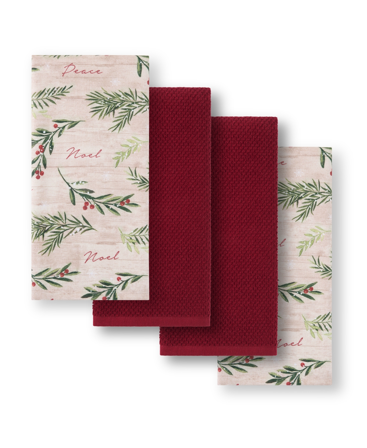 Click here for Elrene Holiday Tree Trimmings Kitchen Towels  Set... prices