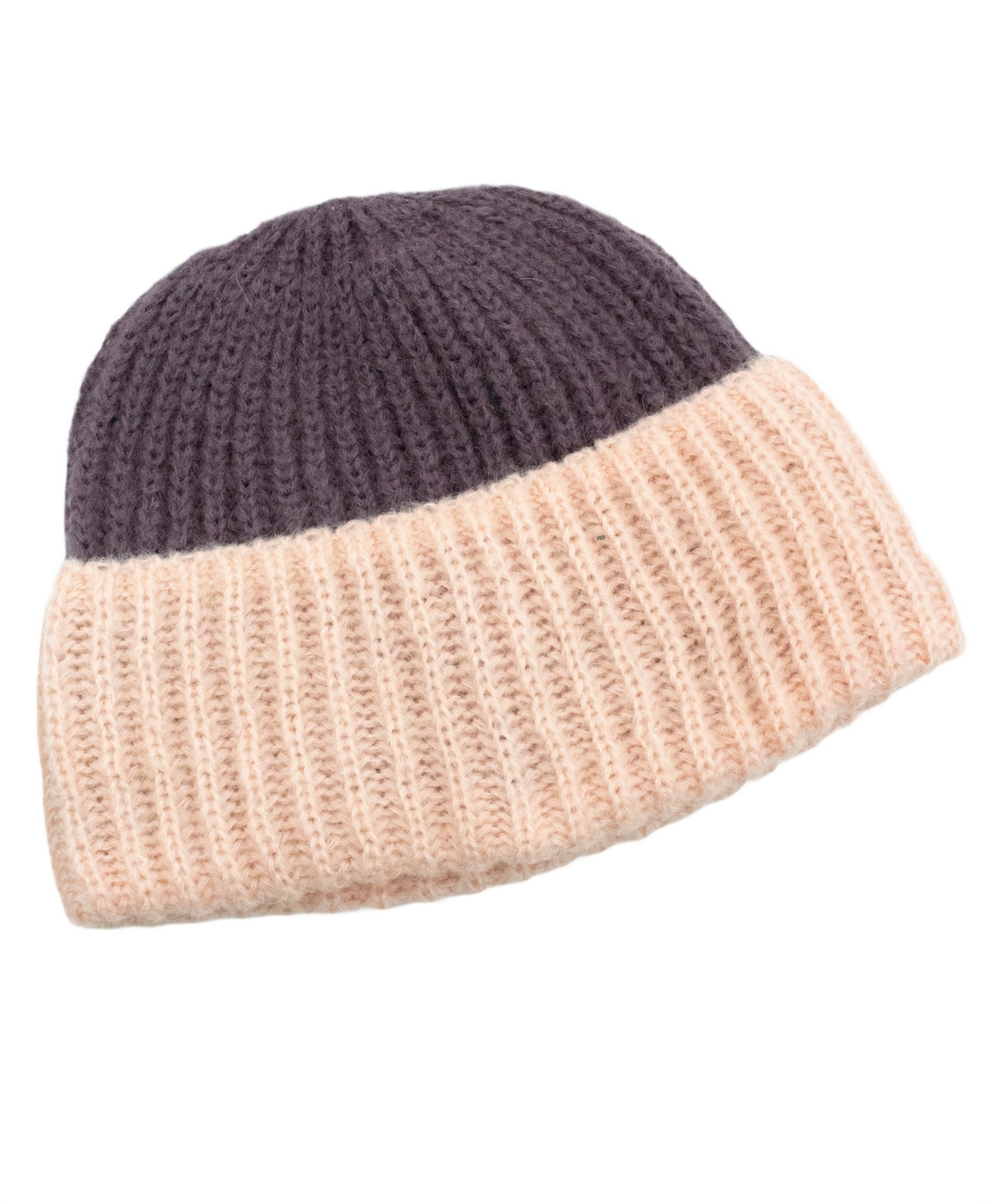 Click here for Portolano Colorblock Beanie Hat - Dusty Prune prices