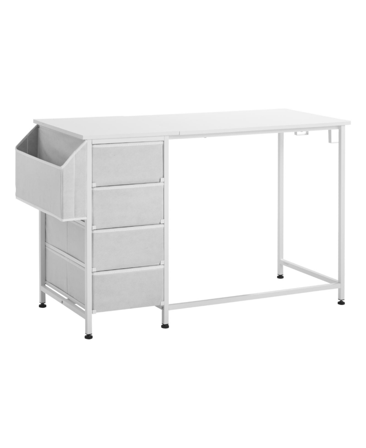 Click here for Sugift 47 Inch Reversible Study Desk with Four Fab... prices