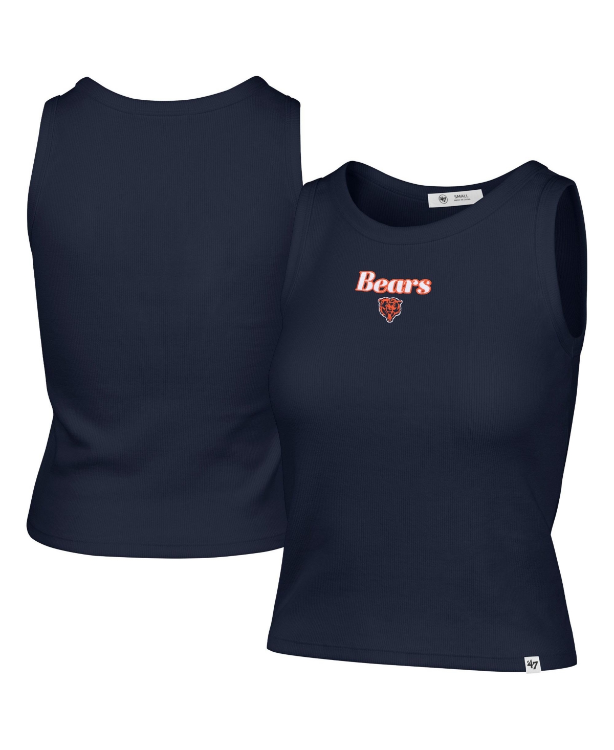 Click here for 47 Brand Womens Chicago Bears Cropped Ribbed Cotto... prices