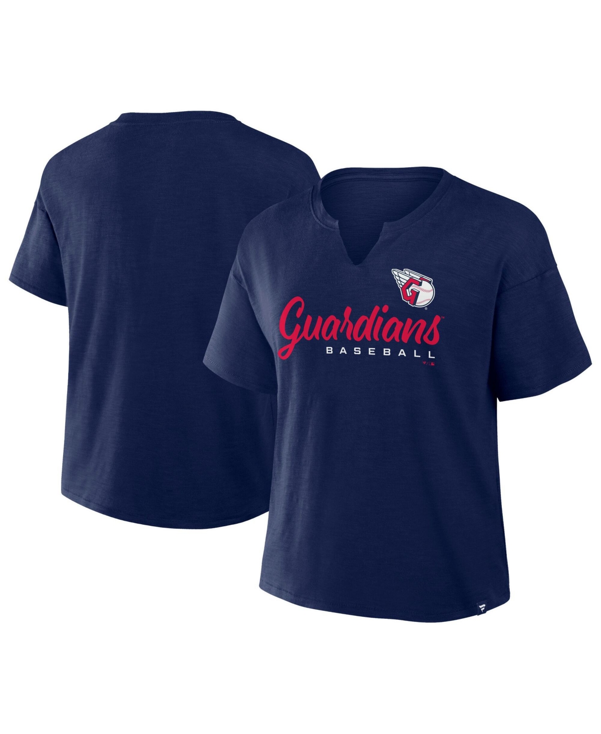 Click here for Fanatics Womens Cleveland Guardians Boxy Slub Notc... prices
