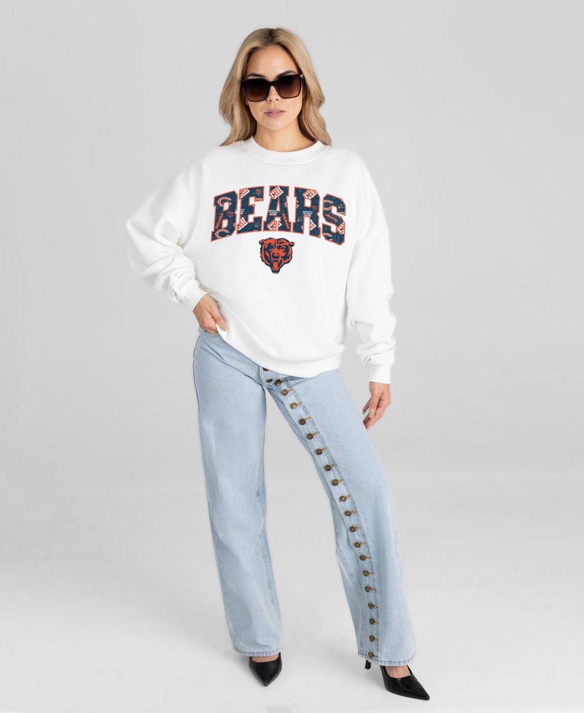 Click here for Gameday Couture Womens Chicago Bears Oversized Dro... prices
