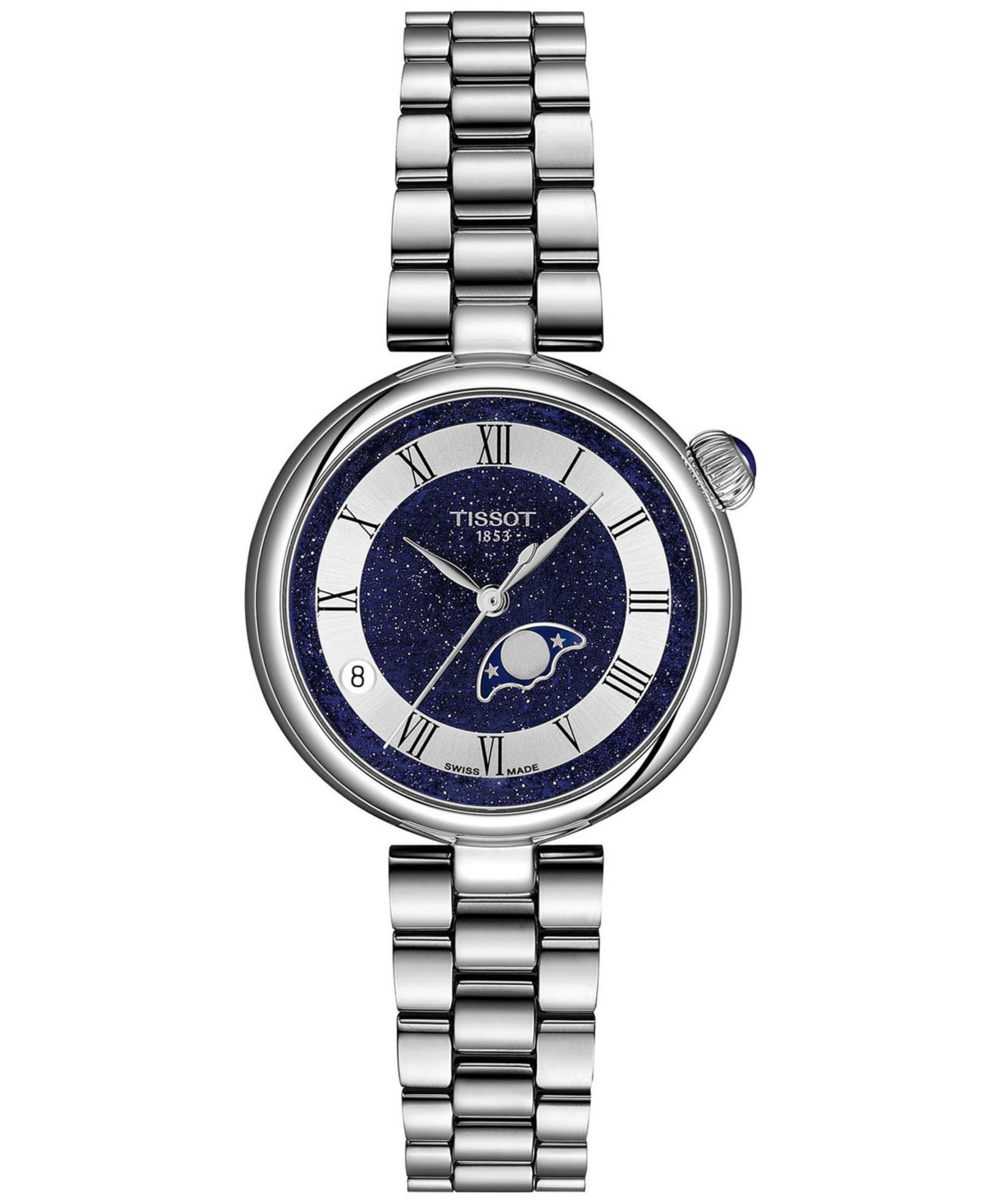 Click here for Tissot Womens Desir Moonphase Quartz Silver-Tone S... prices